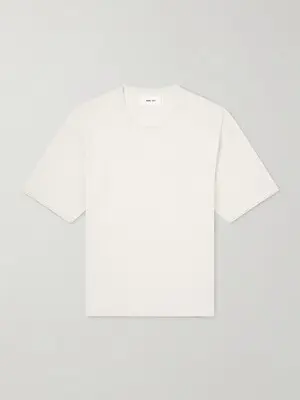 Nn07 Ryan Knitted Cotton And Linen-blend T-shirt