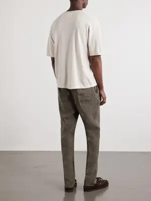 Nn07 Ryan Knitted Cotton And Linen-blend T-shirt