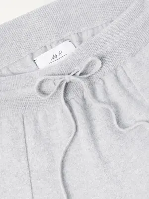 Mr P. Tapered Merino Wool And Cashmere-blend Sweatpants - Gray