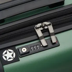 JEEP 19" Expandable Spinner Carry-on & Cylindrical Backpack Set - Green