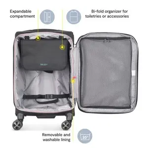 DELSEY PARIS Helium Dlx Softside Luggage Set - Navy