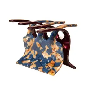 MLE Gemini Claw Clip With Blue Pattern - Azurite