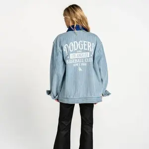 THE WILD COLLECTIVE Los Angeles Dodgers Full-zip Mechanic Jacket
