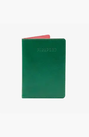 TUSK Siam Passport Wallet - Teal/geranium