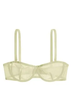 CUUP The Balconette Mesh Underwire Bra - Meadow