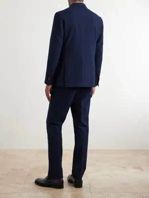 DE PETRILLO Cotton-seersucker Suit Jacket