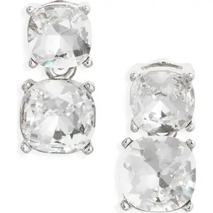 KENNETH JAY LANE Crystal Drop Earrings - Silver