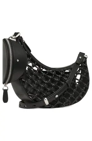Kate Spade New York Duo Woven Crossbody Bag - Black