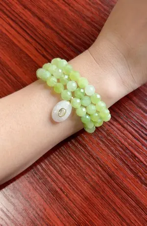 MACRAE & CO. Citrus Bloom Bracelet Set - Green