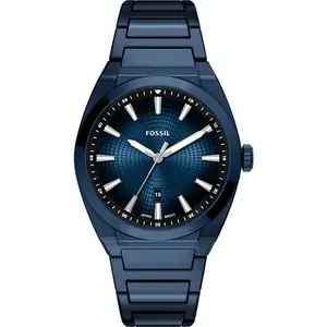 Fossil Everett Stainless Steel Bracelet Watch - Navy