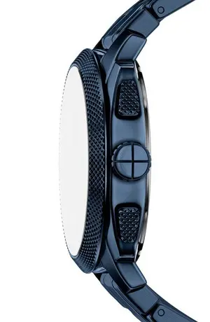 Fossil Machine Chronograph Stainless Steel Bracelet Watch - Navy