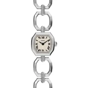 Fossil Harlow Octagonal Link Chain Bracelet Watch - Silver
