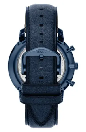 Fossil Neutra Chronograph Blue Leather Strap Watch