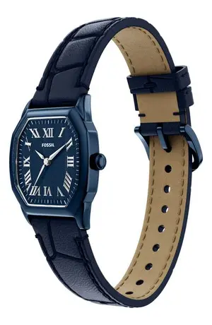 Fossil Harlow Octagonal Case Strap Watch