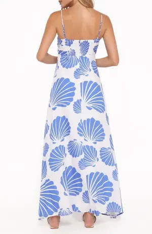 PETAL & PUP Tyla Shell Print Maxi Dress