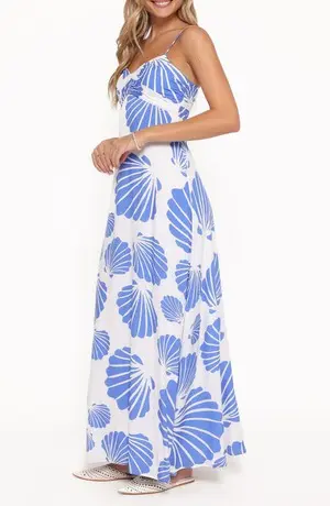PETAL & PUP Tyla Shell Print Maxi Dress