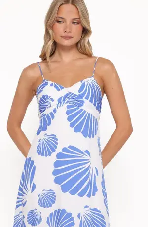 PETAL & PUP Tyla Shell Print Maxi Dress