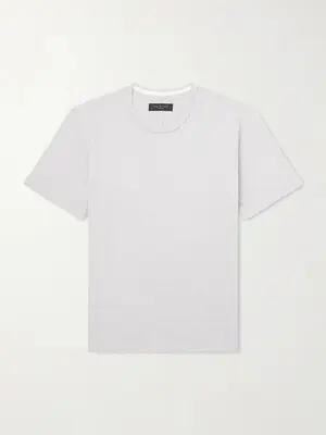 Rag & Bone Flame Cotton-jersey T-shirt - Gray