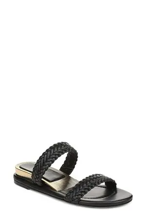 Franco Sarto Maggie Two-strap Wedge Sandal - Black