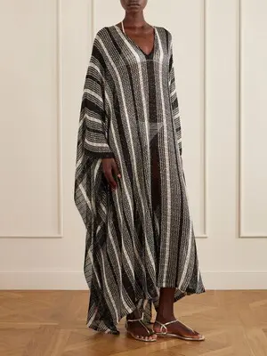 Missoni Sequin-embellished Striped Metallic Cover-up