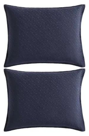 Tommy Hilfiger Monogram Matelassé Comforter & Pillow Shams Set - Navy