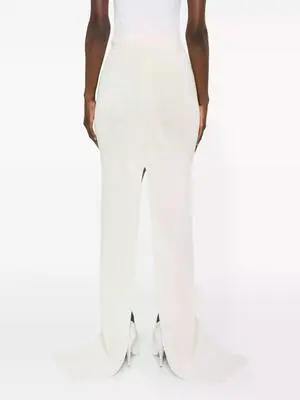 Rick Owens Ribbed Knit Maxi Skirt
