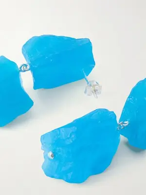 Completedworks Silver-plated And Resin Drop Earrings