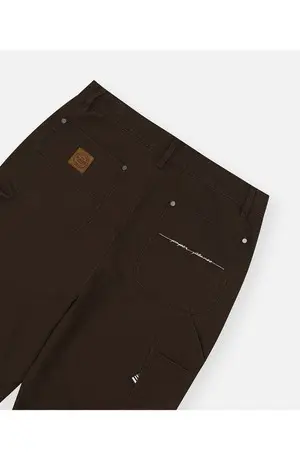 PAPER PLANES Script Logo Cotton Canvas Carpenter Pants