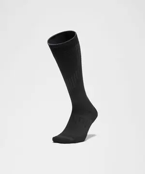 Lululemon Power Stride Knee-high Socks - Black/graphite Grey