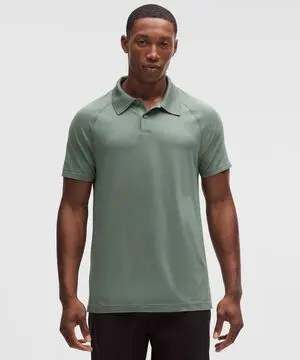 Lululemon Metal Vent Tech Polo Shirt - Willow Leaf/willow Leaf