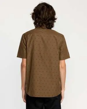 Volcom Bankstone Short Sleeve Shirt - Sage Leaf
