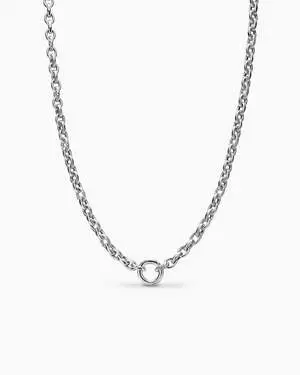 David Yurman Dy Mercer® Petite Chain Necklace In Sterling Silver - All Sterling Silver