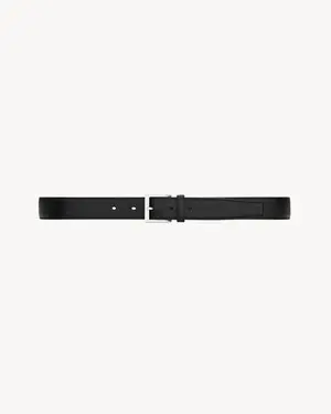 Saint Laurent Vadim Belt In Smooth Leather - Black