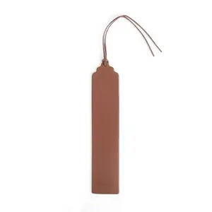 ROYCE NEW YORK ROYCE New York Leather Bookmark With Monogram Option Tan