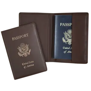 ROYCE NEW YORK RFID Blocking Passport Holder With US Seal Coco