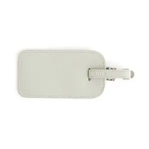 ROYCE NEW YORK Signature Full Grain Leather Luggage Tag With Tone Hardware - Sage