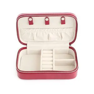 ROYCE NEW YORK Zippered Travel Jewelry Case - Black