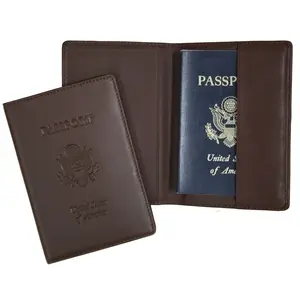 ROYCE NEW YORK Rfid Blocking Passport Holder With Us Seal - Coco