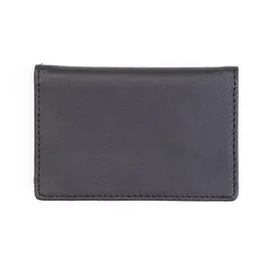 ROYCE NEW YORK Compact Id Card Case - Black