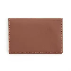 ROYCE NEW YORK Compact Id Card Case - Tan