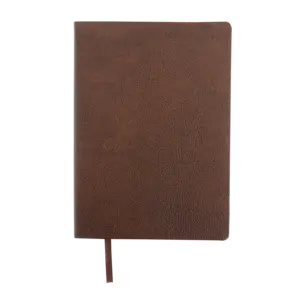 ROYCE NEW YORK ROYCE New York Soft Bound Pebble Grain A5 Journal With Gilded Edges And Satin Bookmark Tan
