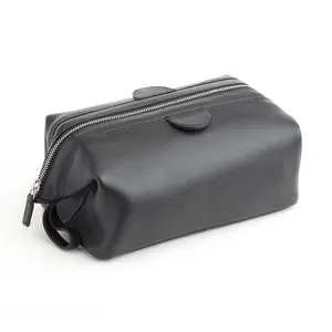ROYCE NEW YORK Classic Toiletry Bag Dopp Kit - Black
