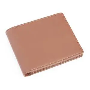 ROYCE NEW YORK Rfid Blocking Bifold Wallet - Tan