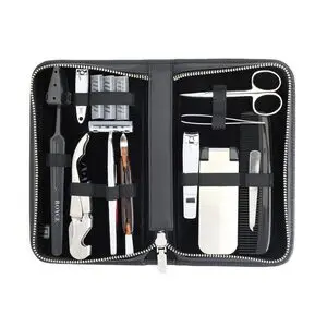 ROYCE NEW YORK Travel Grooming Manicure Kit - Black