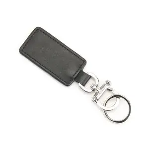 ROYCE NEW YORK ROYCE New York Leather Key Organizer With Silver Tone Hardware Black