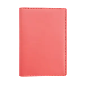 ROYCE NEW YORK Rfid Blocking Passport Case In Smooth Nappa Leather - Red