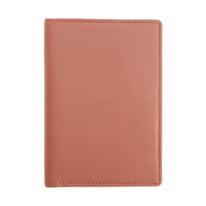 ROYCE NEW YORK Rfid Blocking Passport Case In Smooth Nappa Leather - Tan