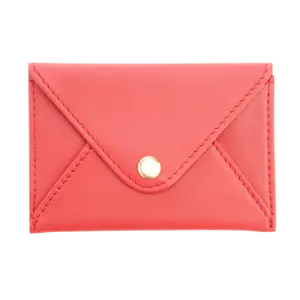 ROYCE NEW YORK Envelope Card Holder - Red
