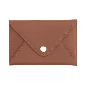 ROYCE NEW YORK Envelope Card Holder Tan