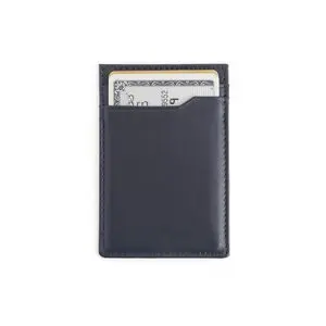 ROYCE NEW YORK Stick On Phone Card Sleeve - Blue